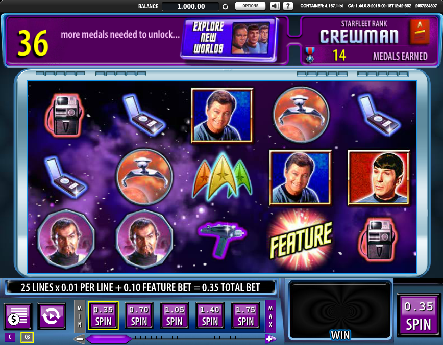 Star Trek Read Alert Slot Machine on StarTrekGuide.com